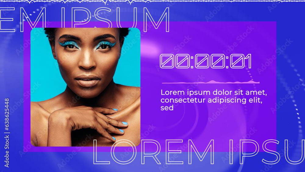 Podcast Audio Screens Stock Template | Adobe Stock