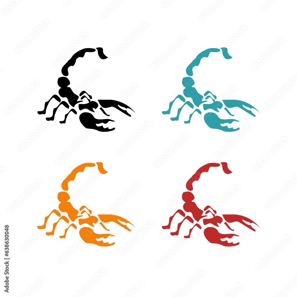 Scorpion Set logo. Captivating ensemble of strength and allure ...