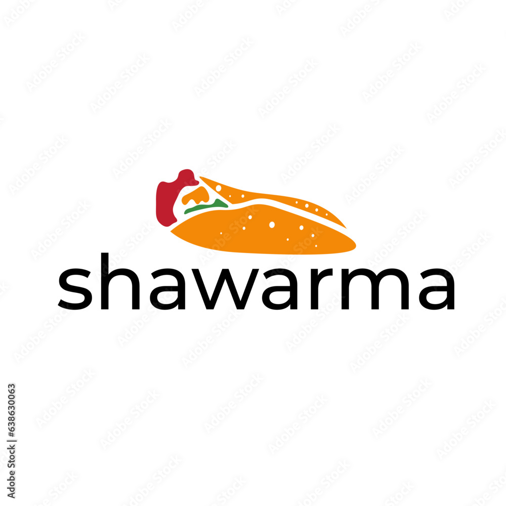 Shawarma logo. Captures the essence of culinary delight and cultural ...