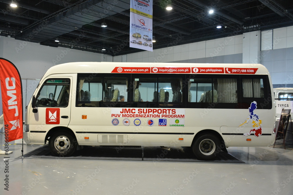 Jmc costar n7 modern jeepney at Philippine Commercial Vehicle Show in ...