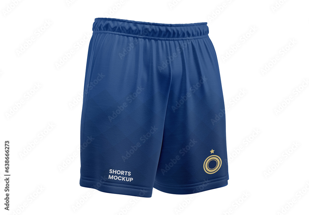 Shorts Mockup - Half Side View Stock Template | Adobe Stock