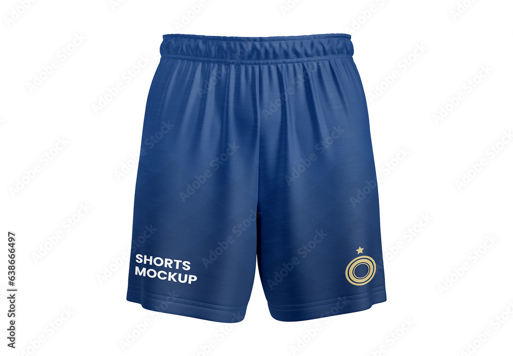 Shorts Mockup - Front View Stock Template | Adobe Stock