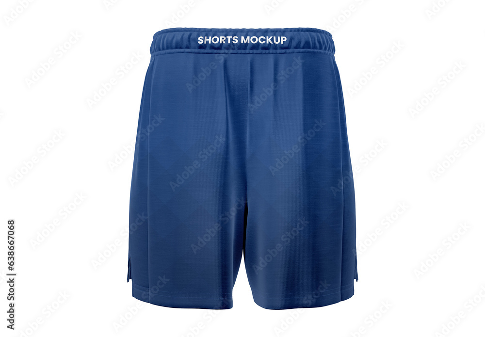 Shorts Mockup - Back View Stock Template | Adobe Stock