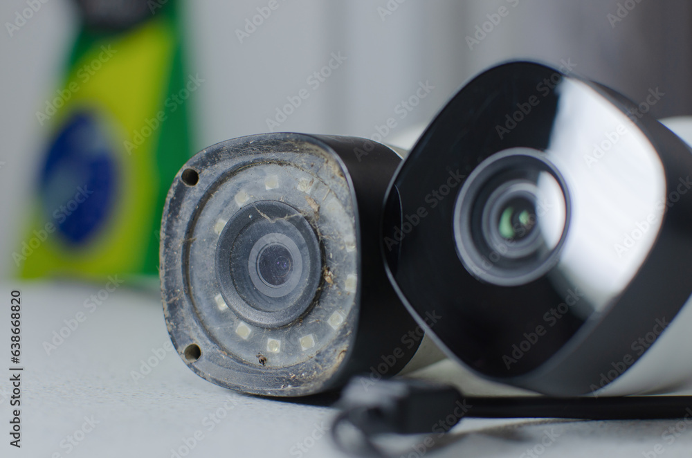 Featured worn and dusty security camera, indicating the importance of ...