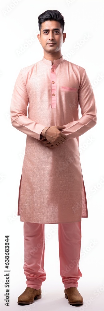 portrait of a handsome young south asian indian man standing full ...