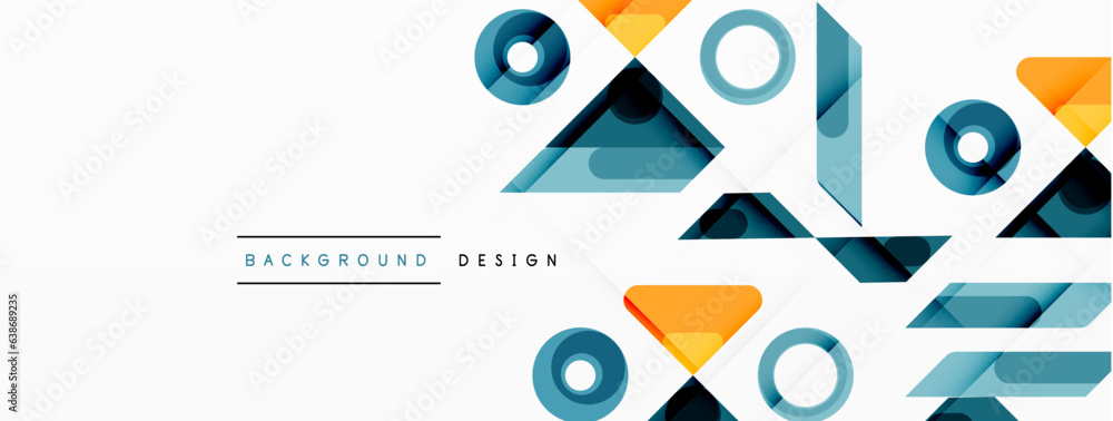 Circle minimal abstract background. Design for wallpaper, banner ...