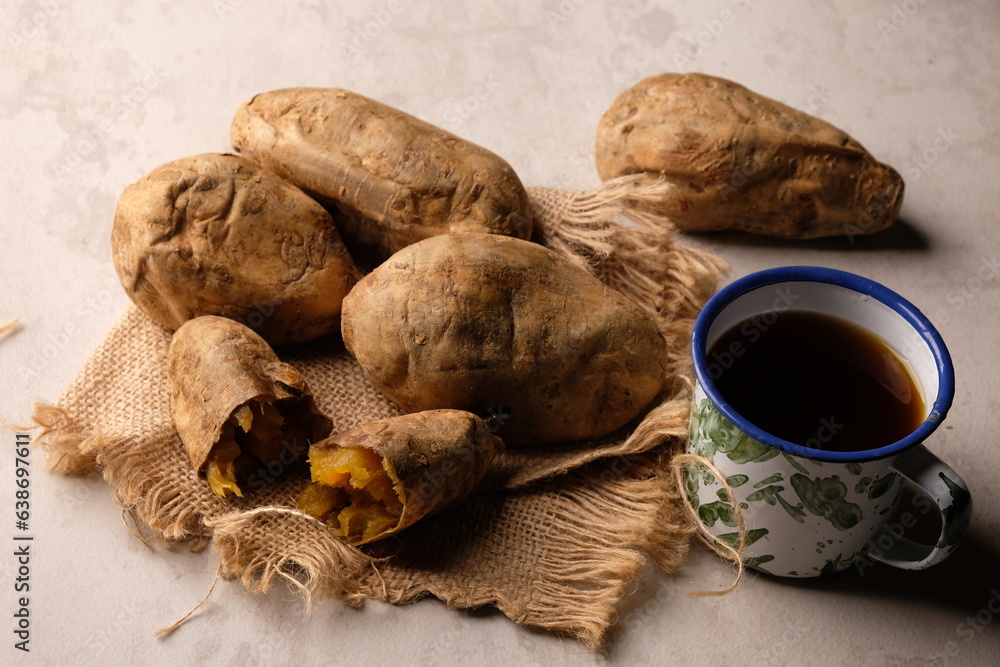 Cilembu sweet potato is a cultivar of sweet potato, a local race ...