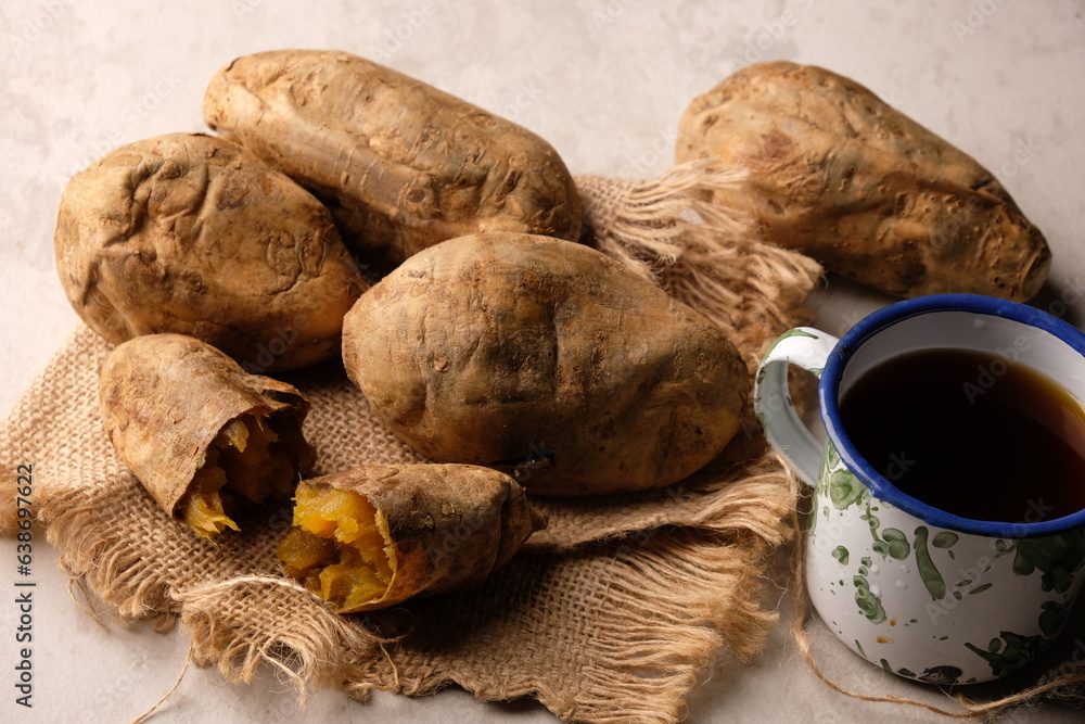 Cilembu sweet potato is a cultivar of sweet potato, a local race ...