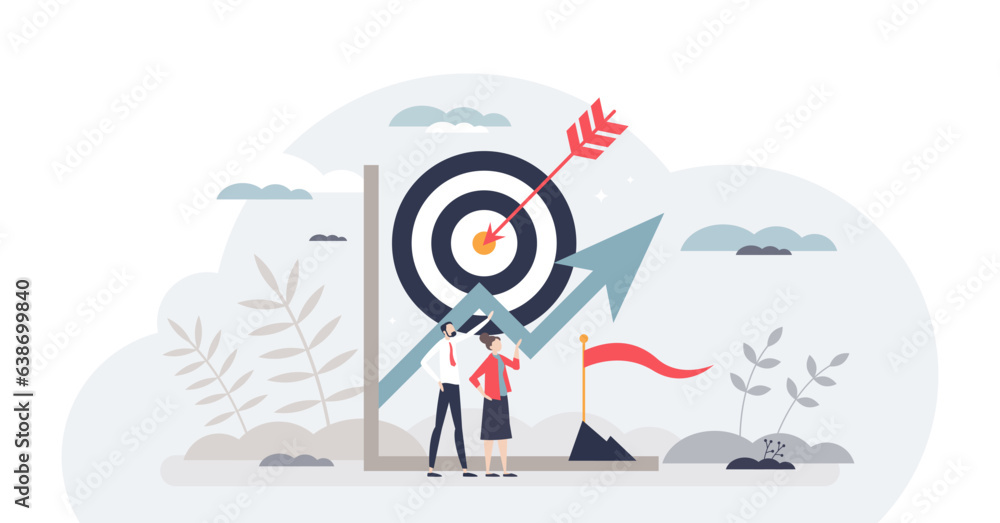 Goal setting for measurable business target achievement tiny person ...