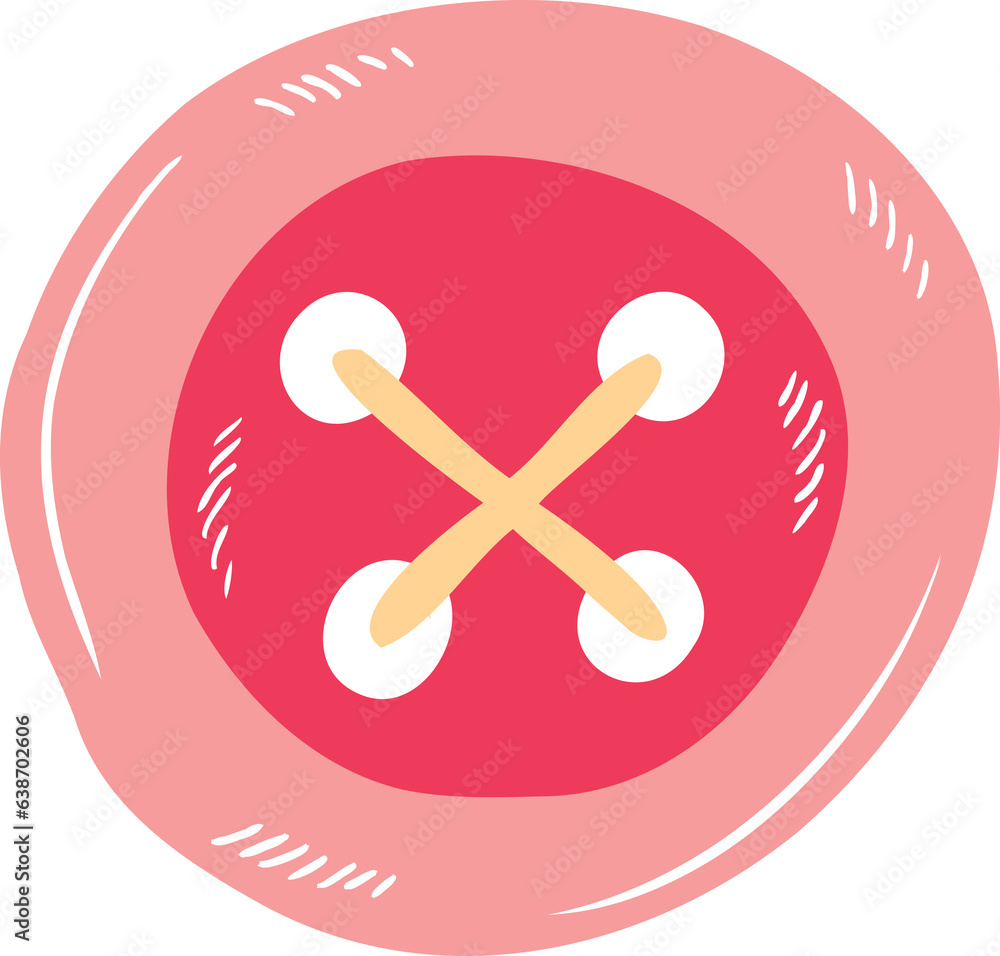 Digital png illustration of pink button on transparent background Stock ...