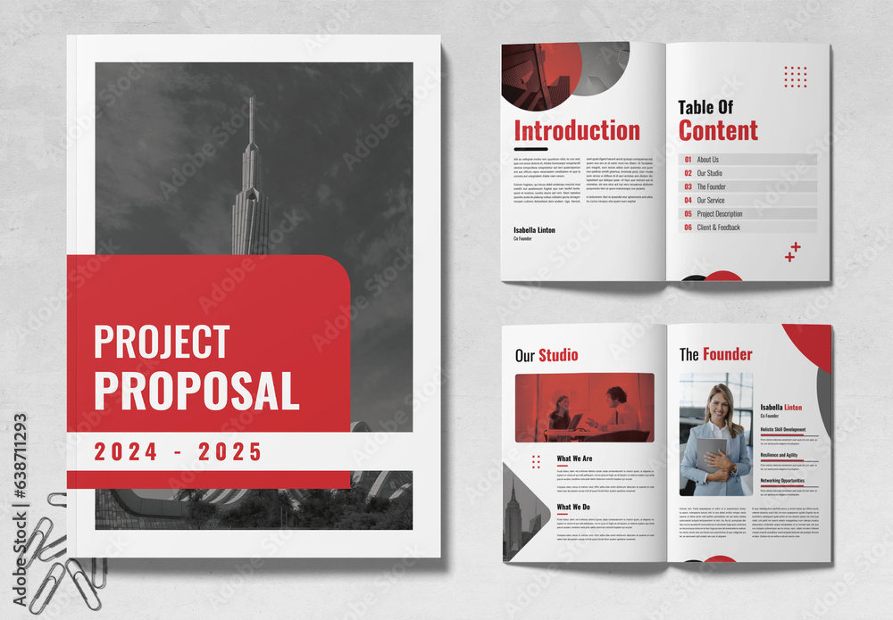 Project Proposal Stock Template | Adobe Stock