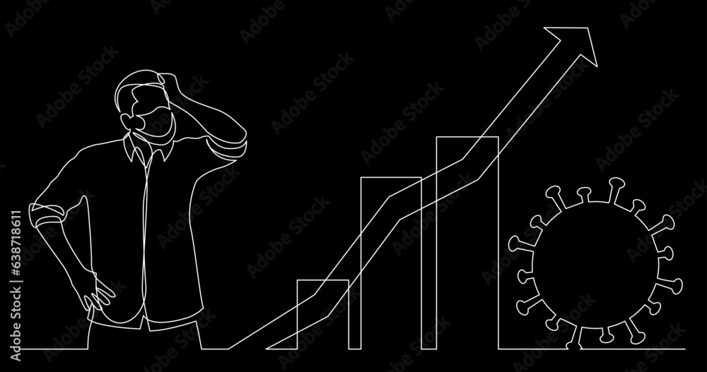 continuous line drawing vector illustration with FULLY EDITABLE STROKE ...