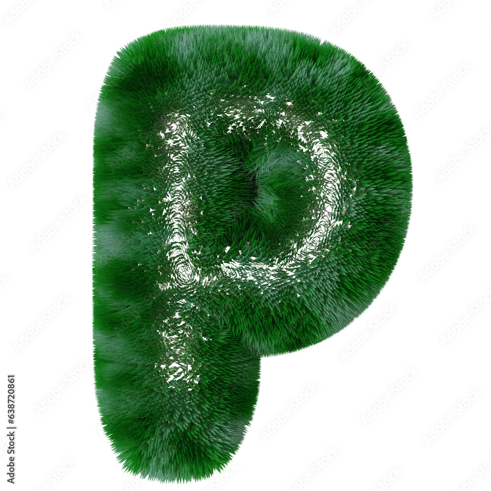 English alphabet capital "P" letters in isolated white background ...