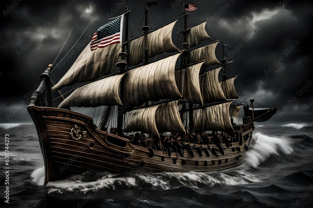 A digital oil painting of a dramatic cinematic scene of an antique ...