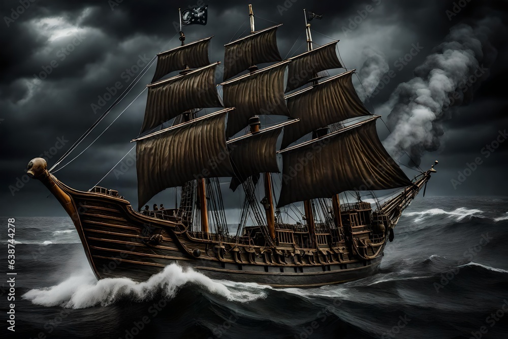 A digital oil painting of a dramatic cinematic scene of an antique ...