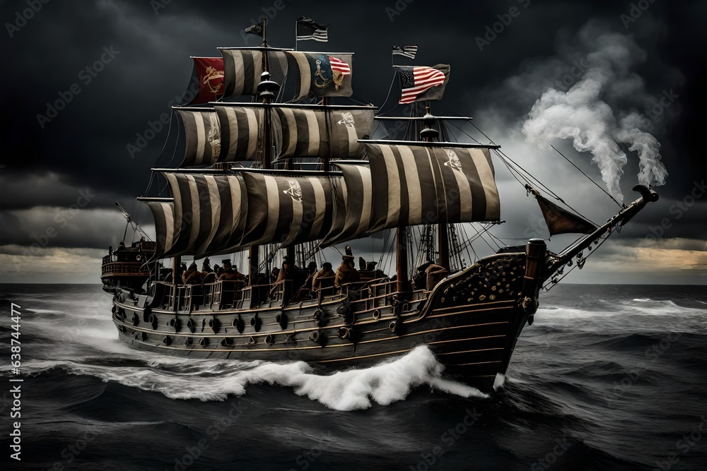 A digital oil painting of a dramatic cinematic scene of an antique ...