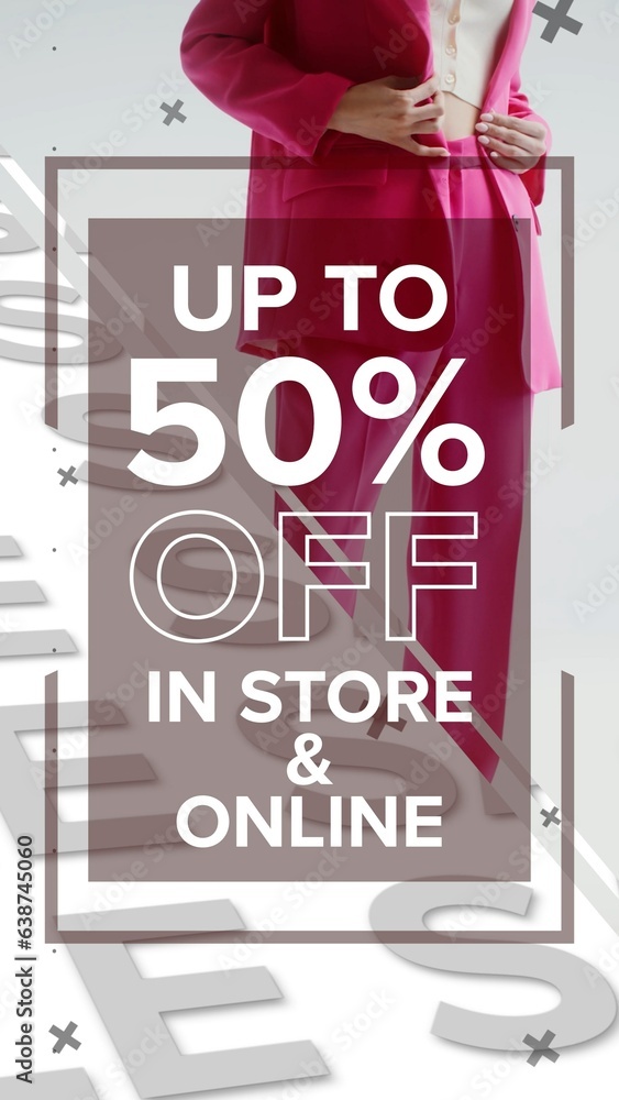 Modern Sale Advertisement Social Media Story Stock Template | Adobe Stock