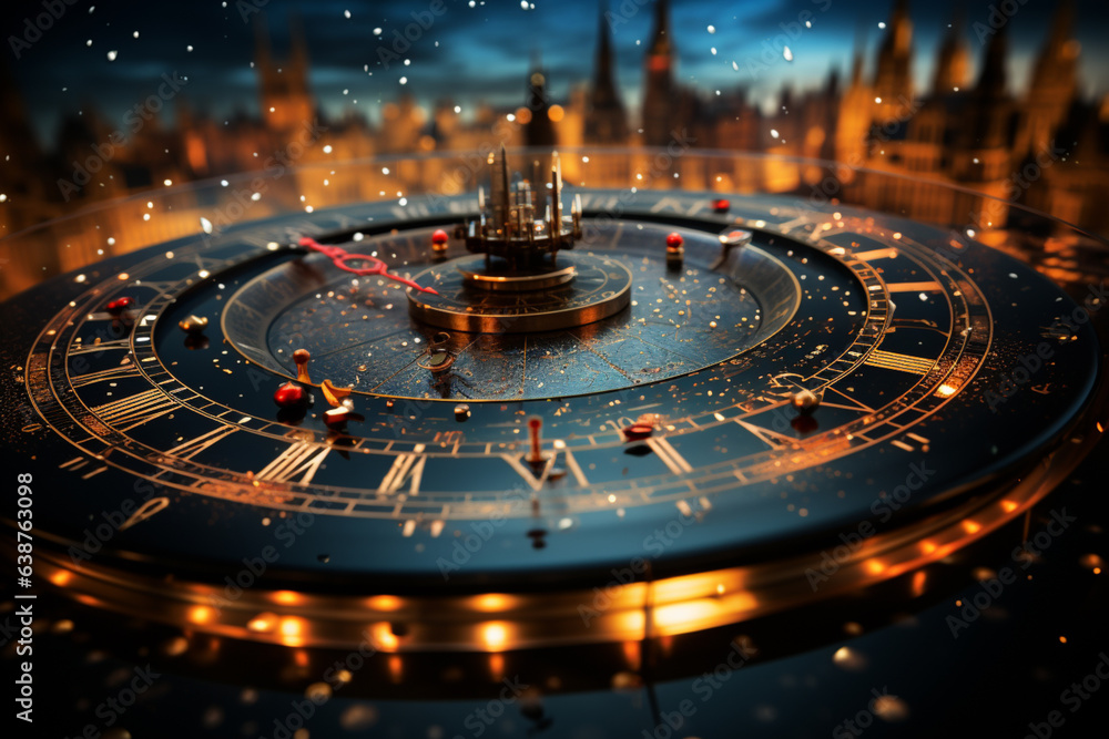 A collage of clock faces from around the world, displaying the ...