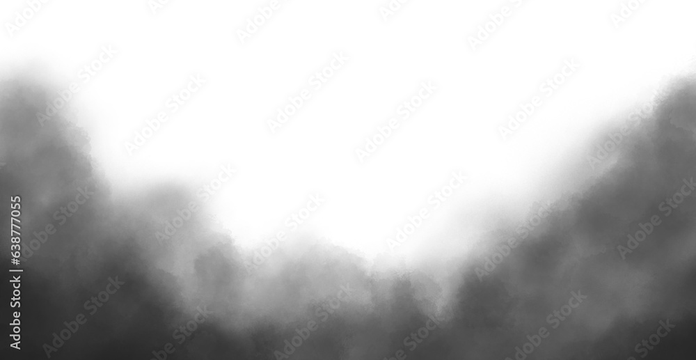 Realistic black cloud or smoke, spooky fog overlays. Realistic smoke ...