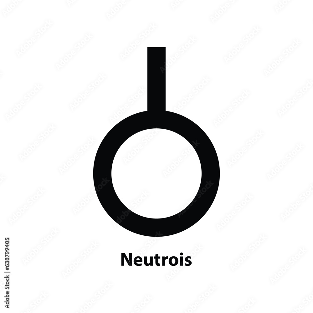 Neutrois transgender Symbol icon. Gender icon. vector sign isolated on ...