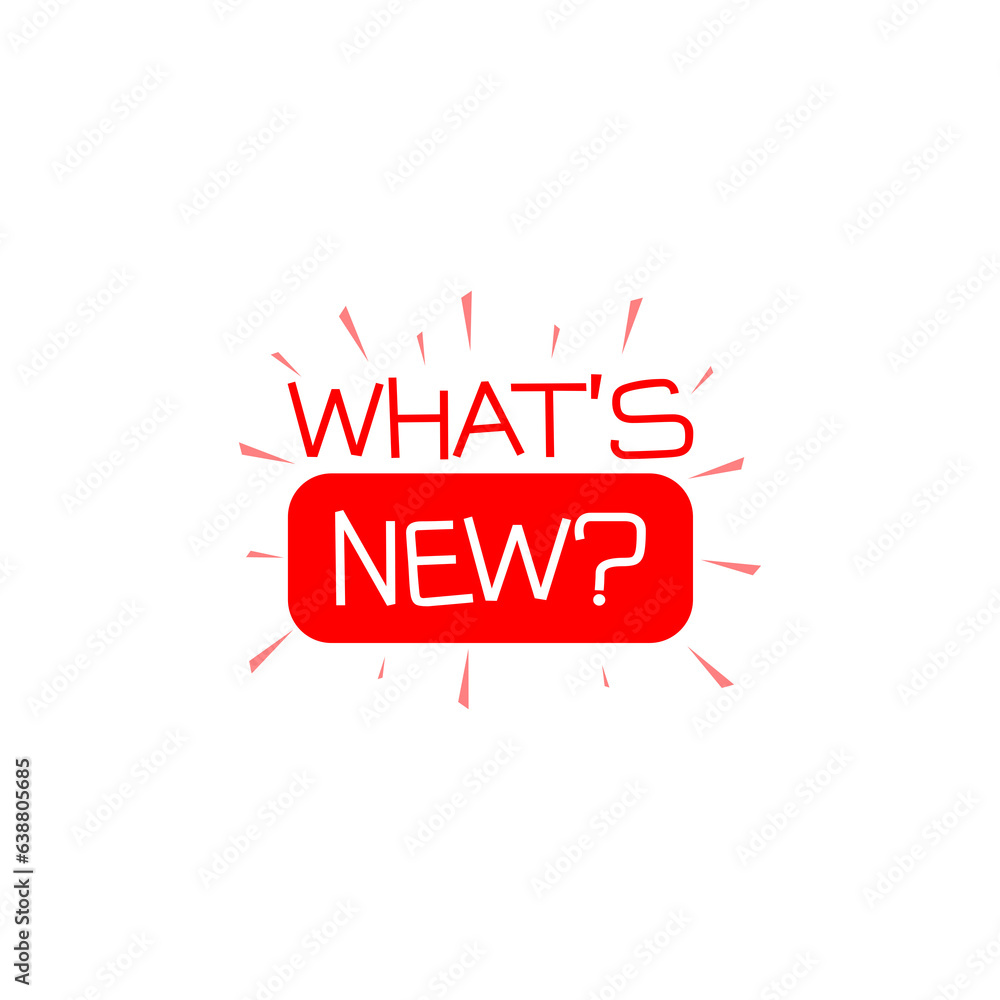 What's new icon isolated on transparent background Stock Illustration ...