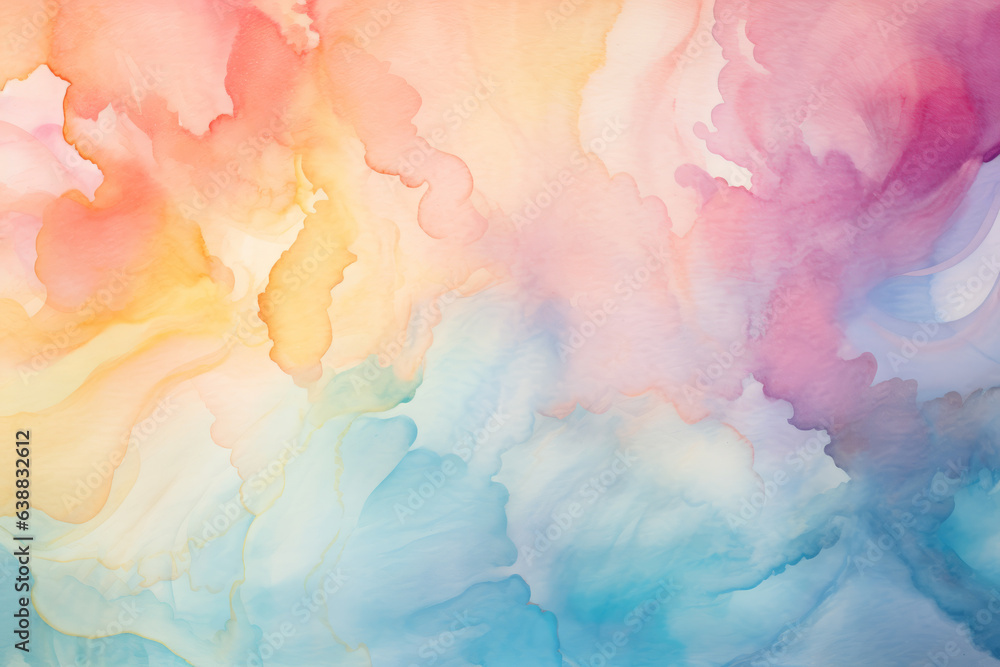 Watercolor blue pink orange yellow background background Stock ...