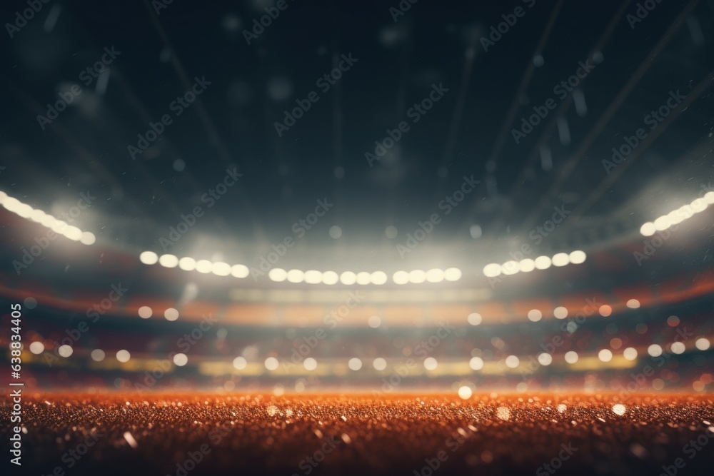 Defocused stadium arena background. Generate Ai Stock Photo | Adobe Stock