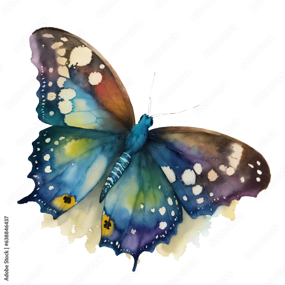 Watercolor Monarch Butterfly Clipart | Transparent Butterfly PNG ...