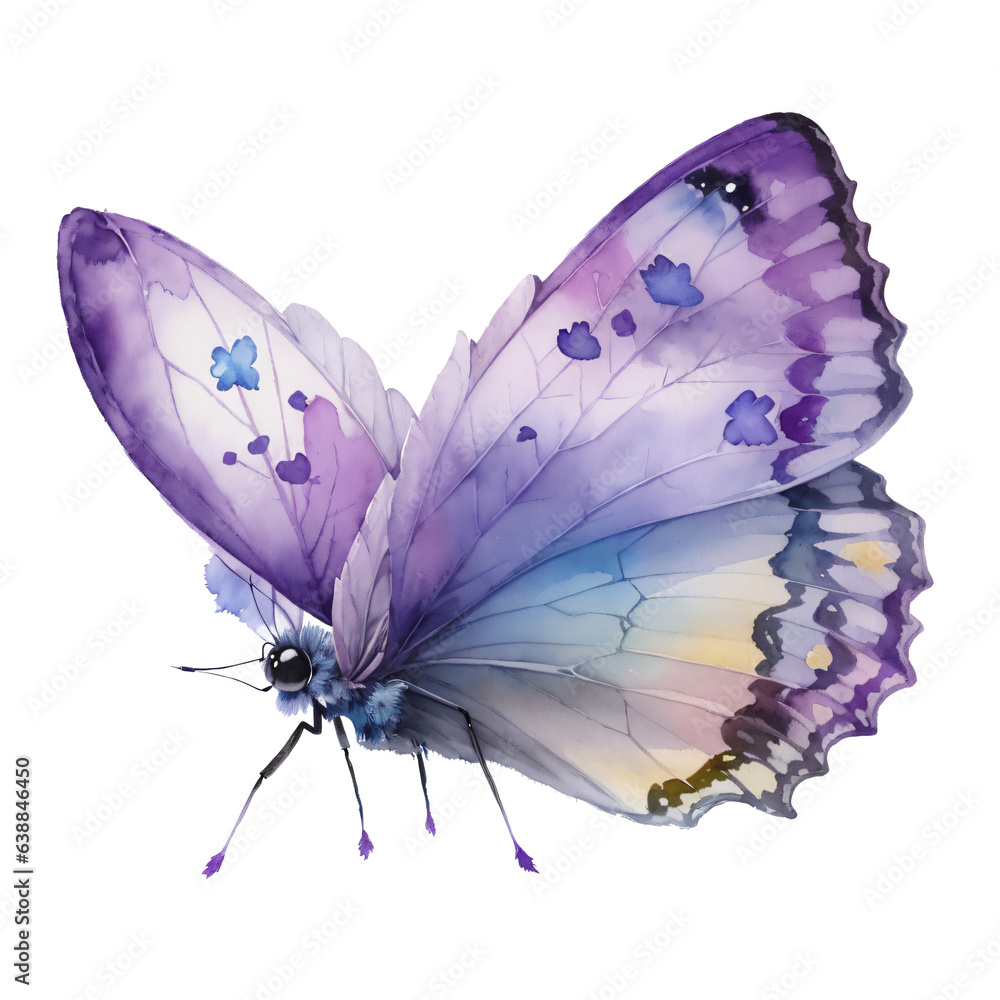 Watercolor Monarch Butterfly Clipart | Transparent Butterfly PNG ...