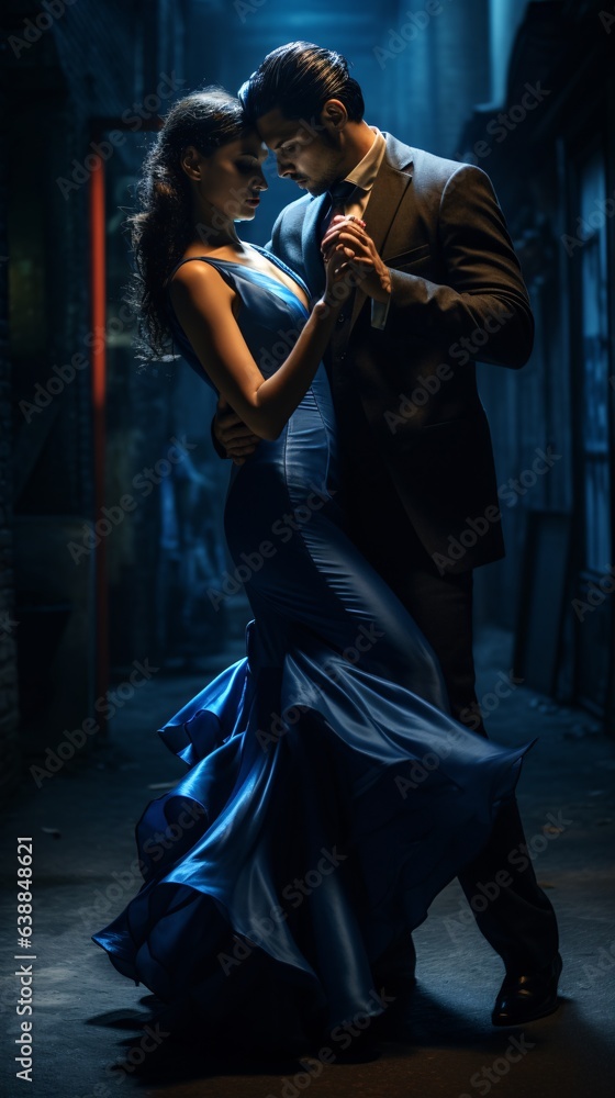 fast-paced twists and turns of an Argentine Tango. The dancers, bathed ...