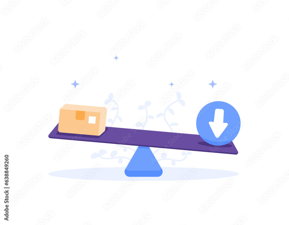 Supply and demand. balance between inventory availability and incoming ...