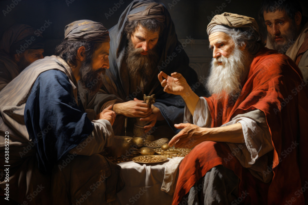 Illustration of Apostle Peter in the house of Cornelius the Roman ...