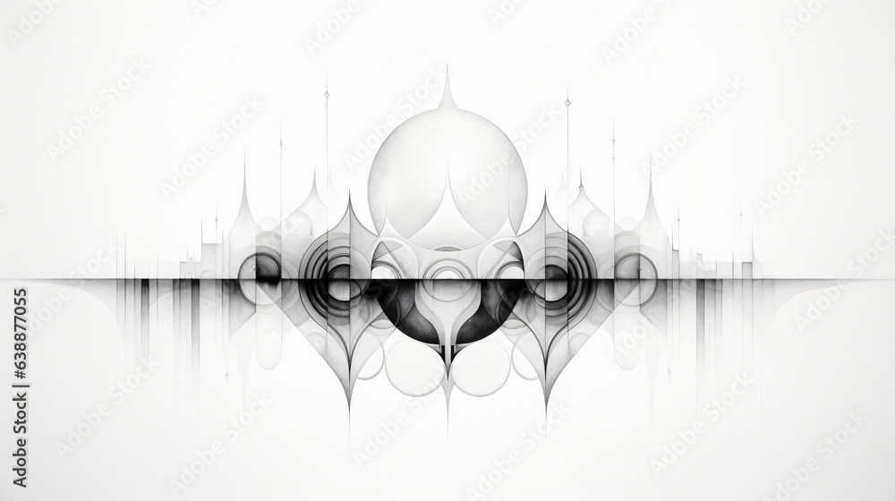 Simple yet extravagant watermark featuring genuine geometric shapes in ...