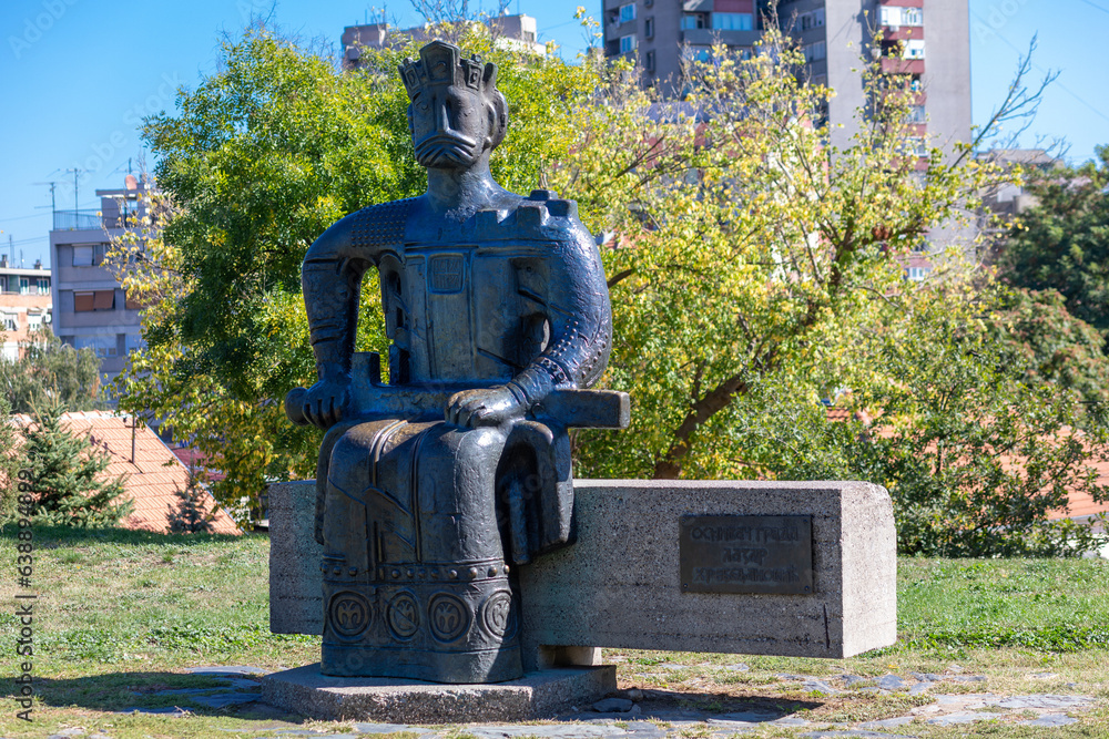 Lazar Hrebeljanovic, Tzar Car Lazar, founder of city Krusevac, Serbia ...