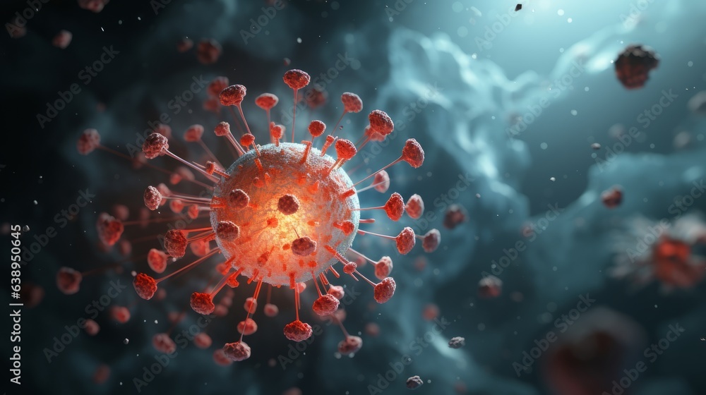 Corona virus SARS-CoV-2 novel coronavirus concept resposible for COVID ...