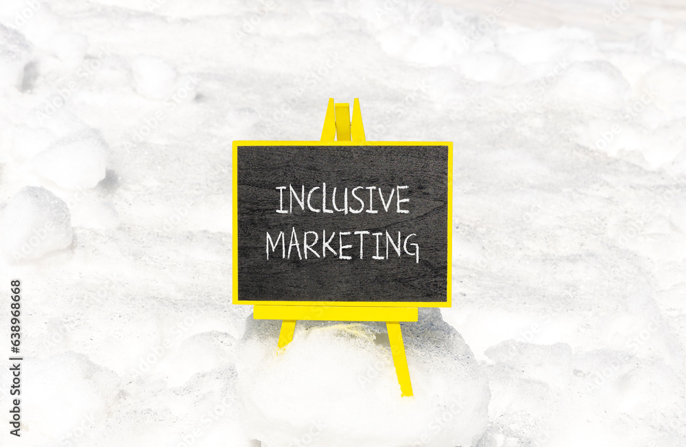 Inclusive marketing symbol. Concept words Inclusive marketing on ...