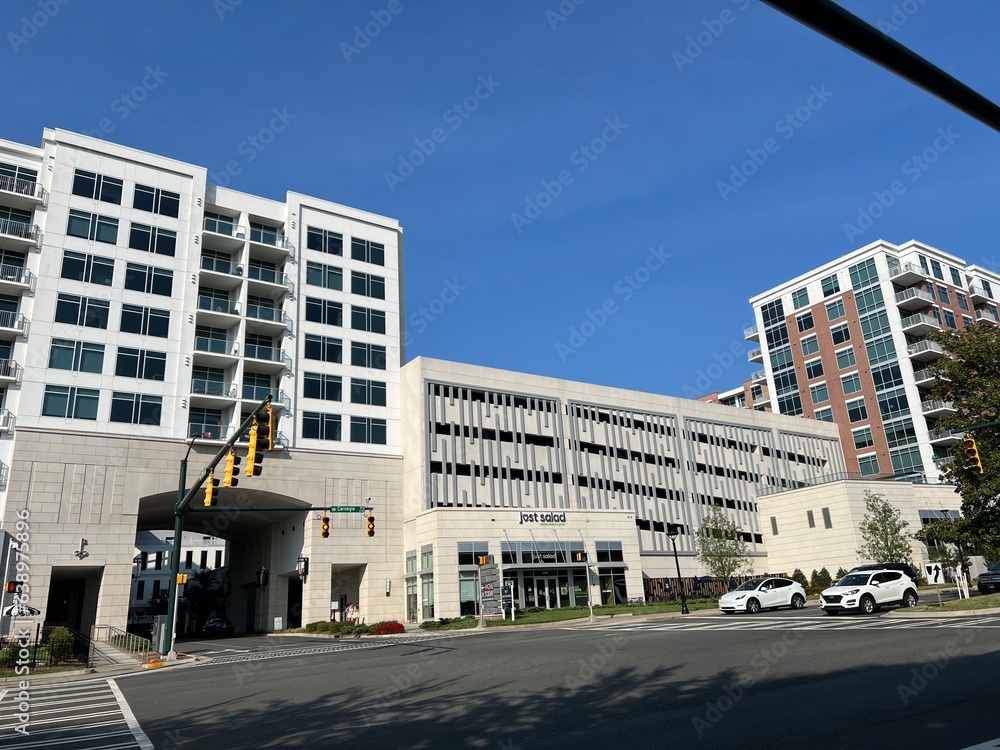 Apex Southpark mixed use buildings in Charlotte, NC Stock Photo | Adobe ...