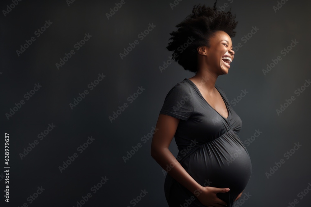 pregnant woman, expecting mother profile artistic shot of pregnant ...