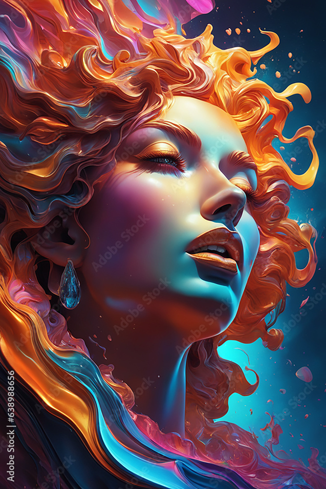 Pixel Perfection: How Generative AI Transforms Liquid Portraits into ...