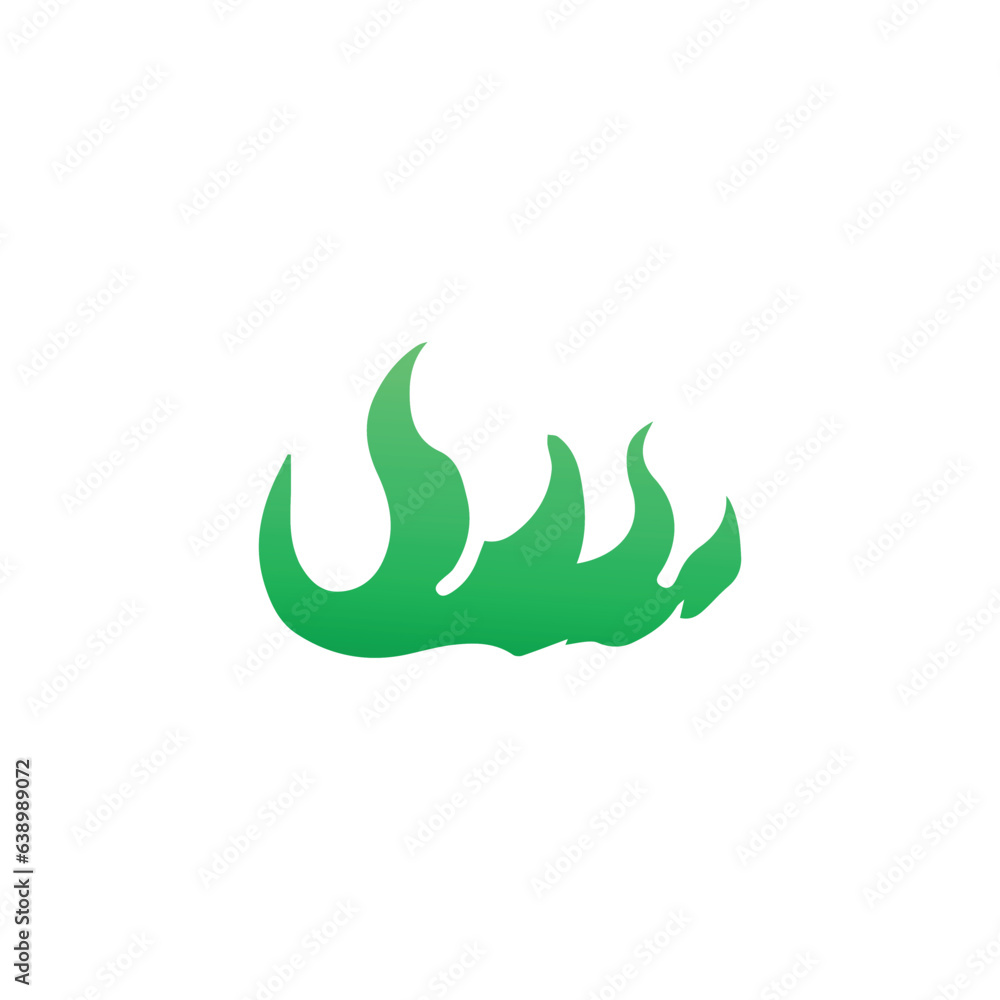 Algae icon. Simple style fish store company poster background symbol ...