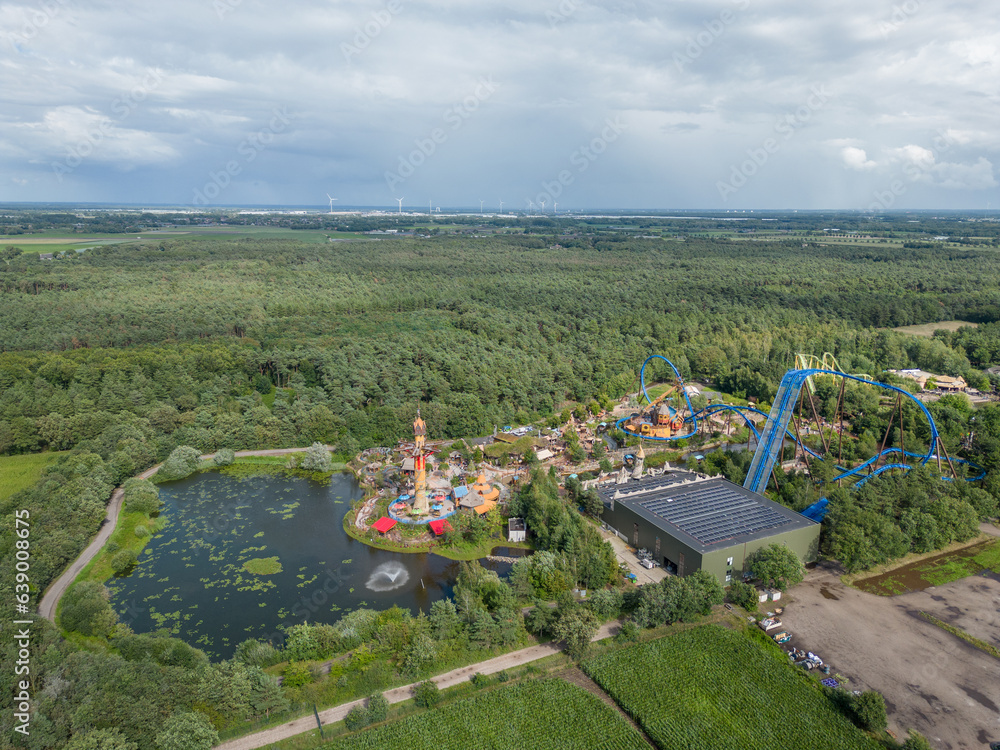 Toverland, Sevenum, Netherlands. August 2nd 2023. Toverland Theme park ...