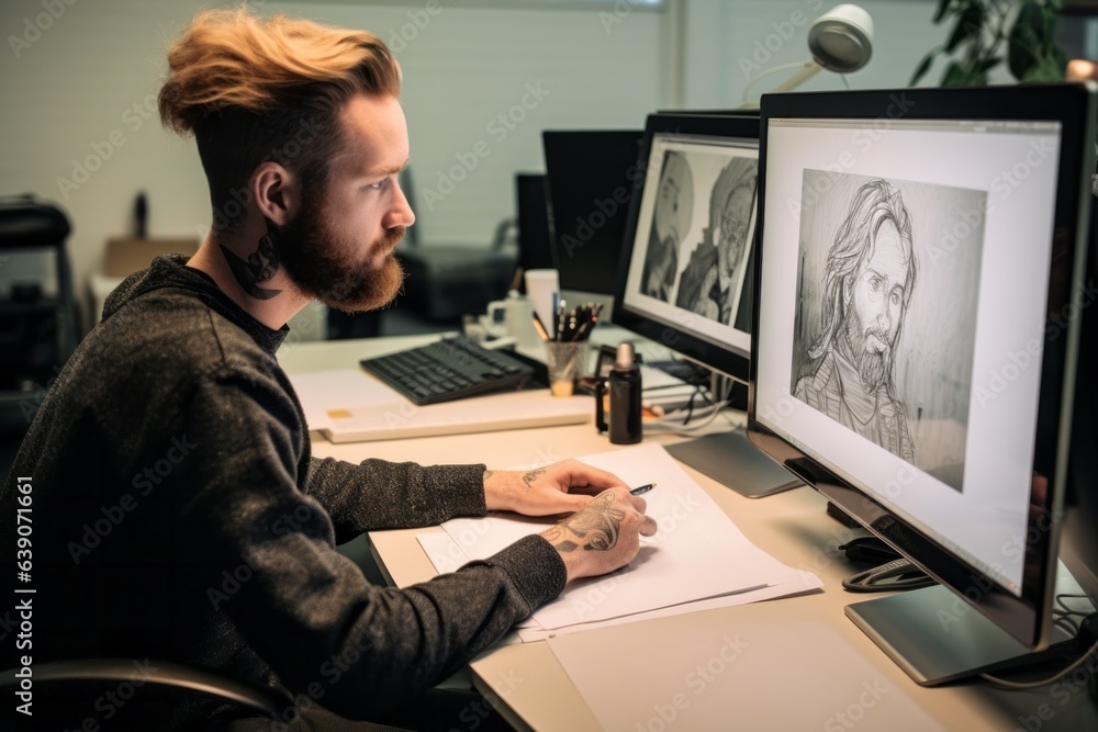 Headshot portrait photography of an experienced graphic designer ...