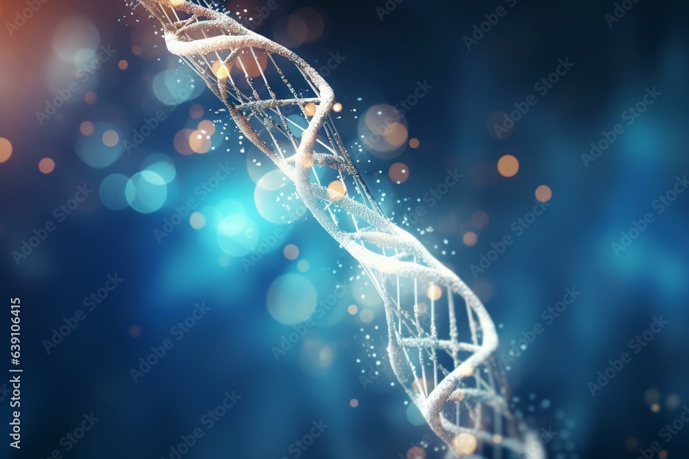 Visualization of genomic data with DNA helix, DNA strand, DNA test ...