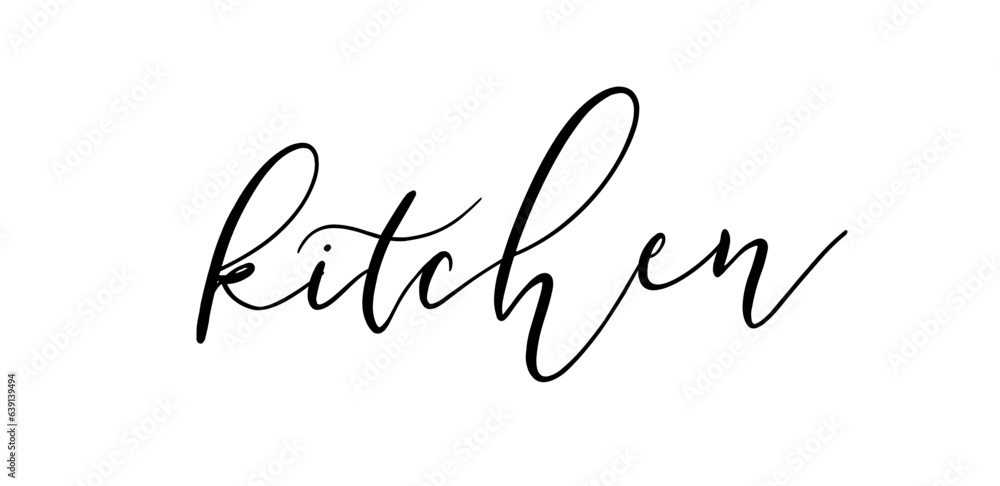 Kitchen. Vector logo set. Design for poster, flyer, banner, menu cafe ...