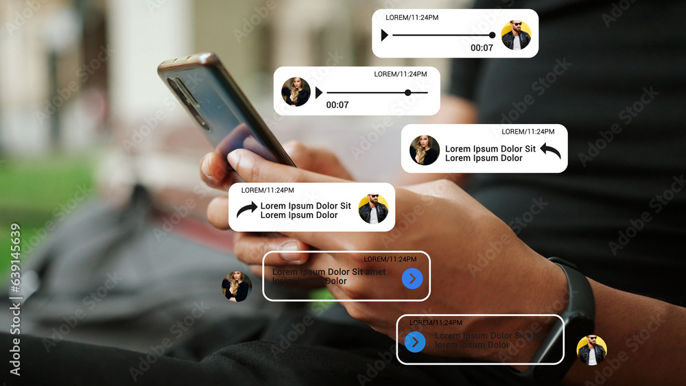 Text Messages Stock Template | Adobe Stock