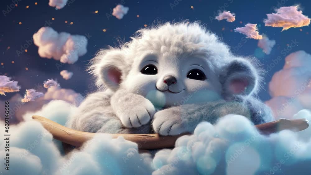 Lullabies Cute Baby Koala. Best Loop Video Background For Lullabies ...