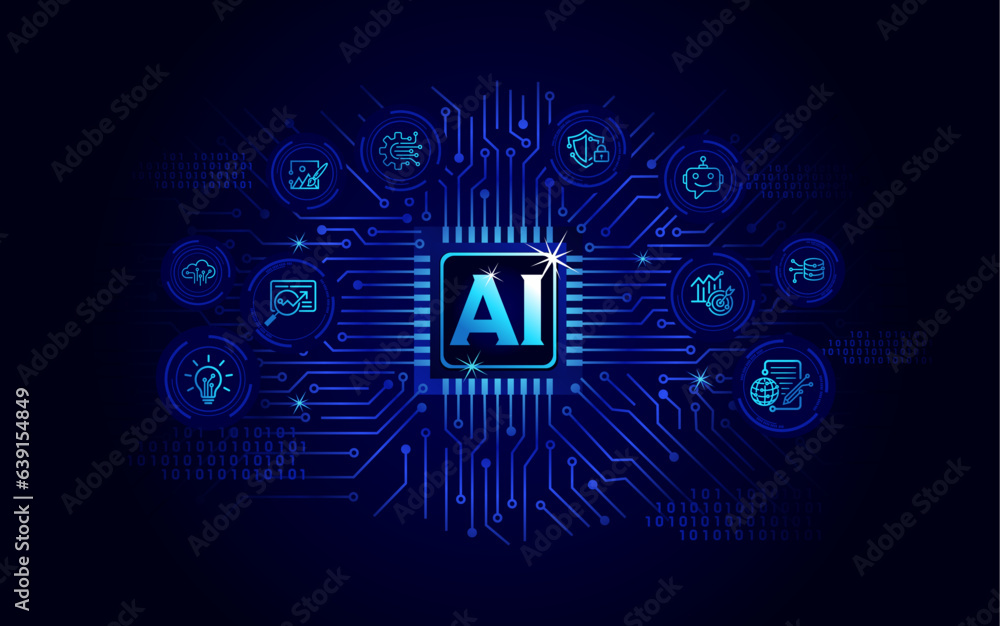 AI technology, Artificial Intelligence, abstract, technology background ...