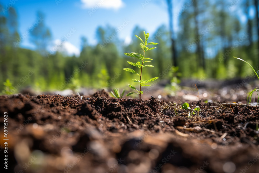 transformation from a barren land to a lush forest through ...