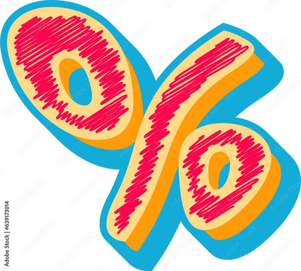 3D Scribble Alphabet Letters, Numbers, And Signs On A Transparent ...