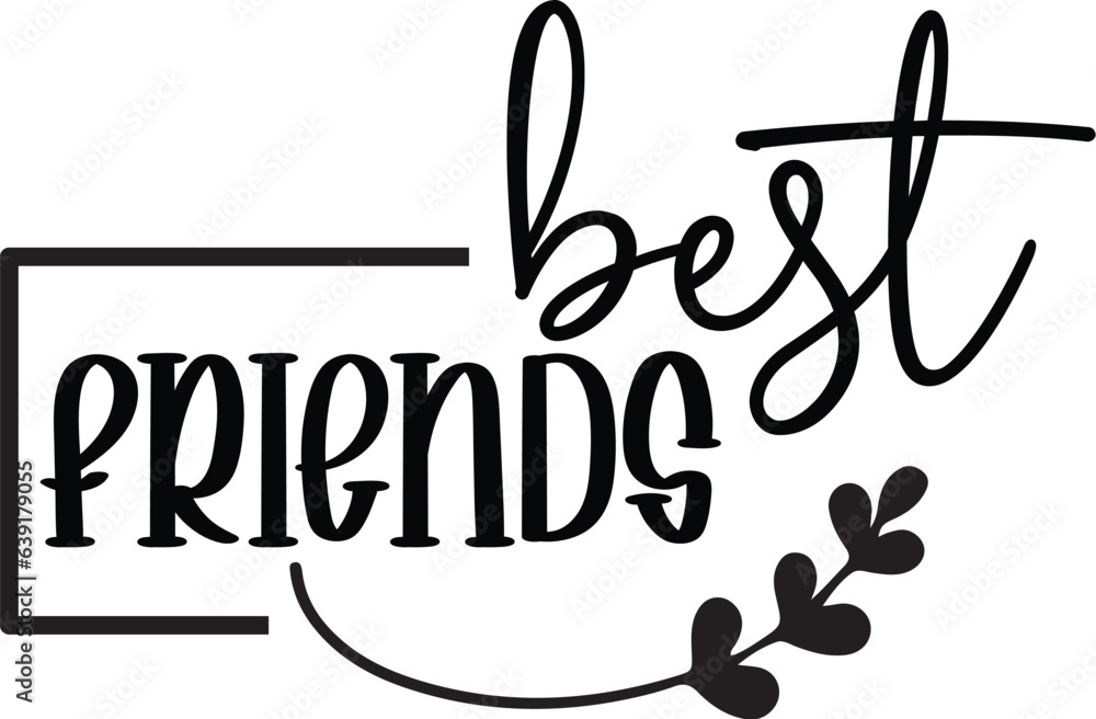 Vetor de Besties Couple Hands SVG Cut File For Cricut, Best Friends svg ...